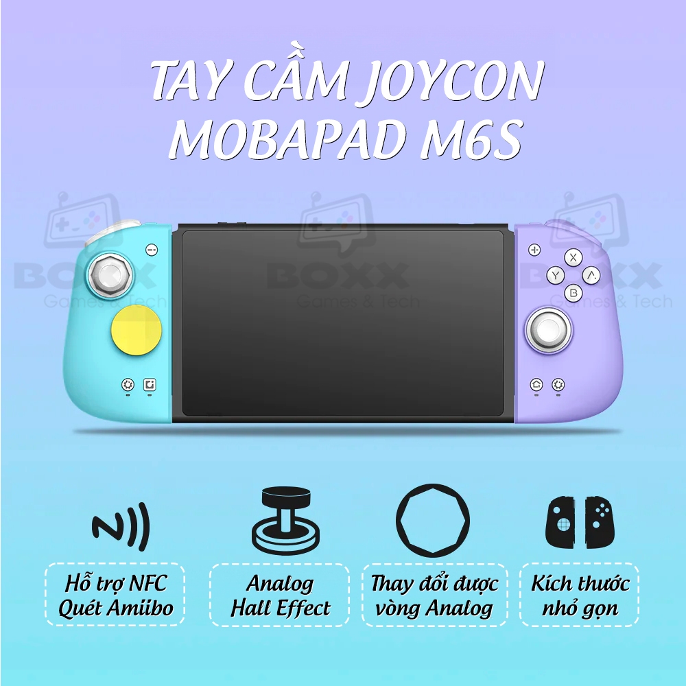 Tay cầm Mobapad M6 HD, Mobapad M6S Joycons trang bị phím cơ, Hall ...