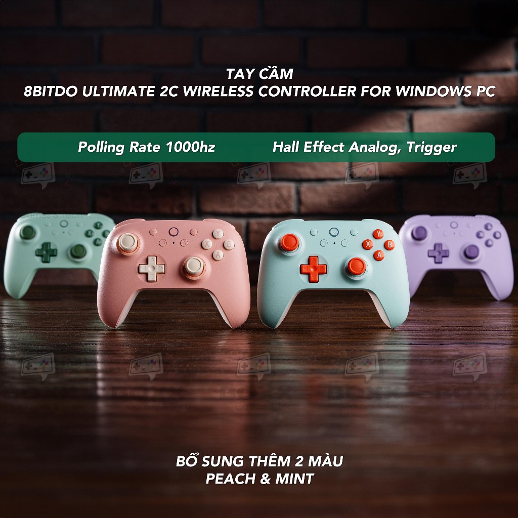Tay cầm 8Bitdo Ultimate 2C Wireless Controller Analog Hall Effect, Polling Rate 1000Hz cho PC ...
