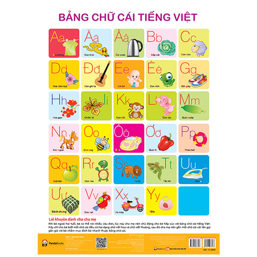 Poster - Bảng Chữ Cái Tiếng Việt