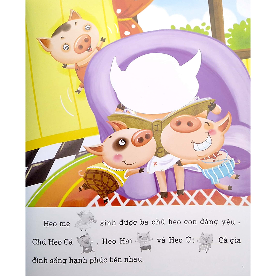 Sticker Truyện Cổ Tích Kinh Điển - Ba Chú Heo Con