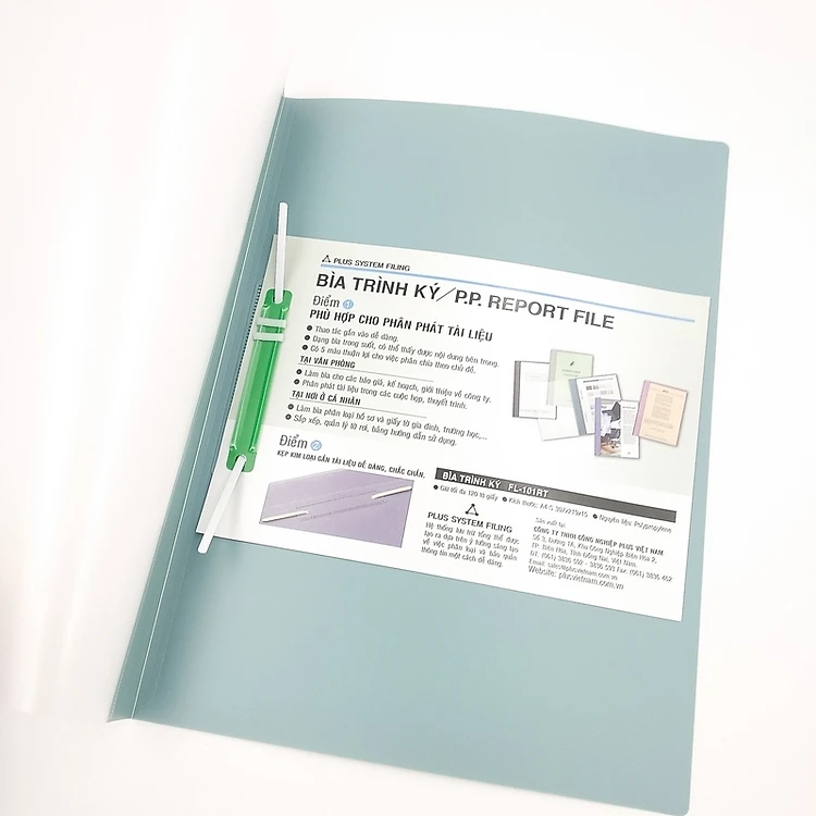 Bìa Acco A4 Plus 82.V03 Màu Xanh