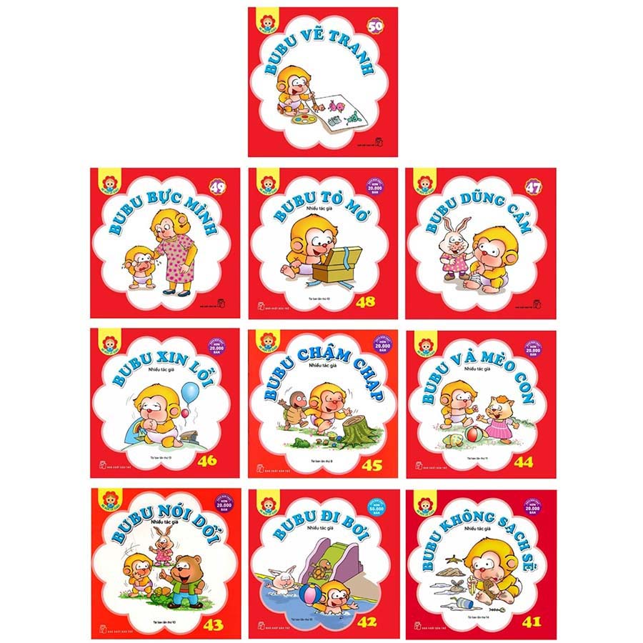 Combo Bé Học Lễ Giáo - Bubu (59 cuốn)