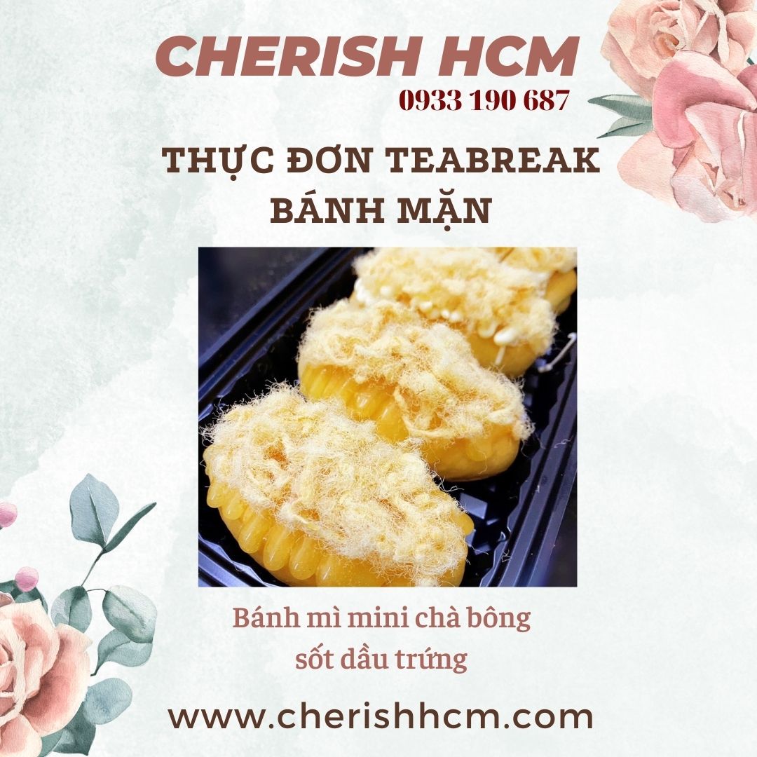 Menu tiệc teabreak/ bánh mặn