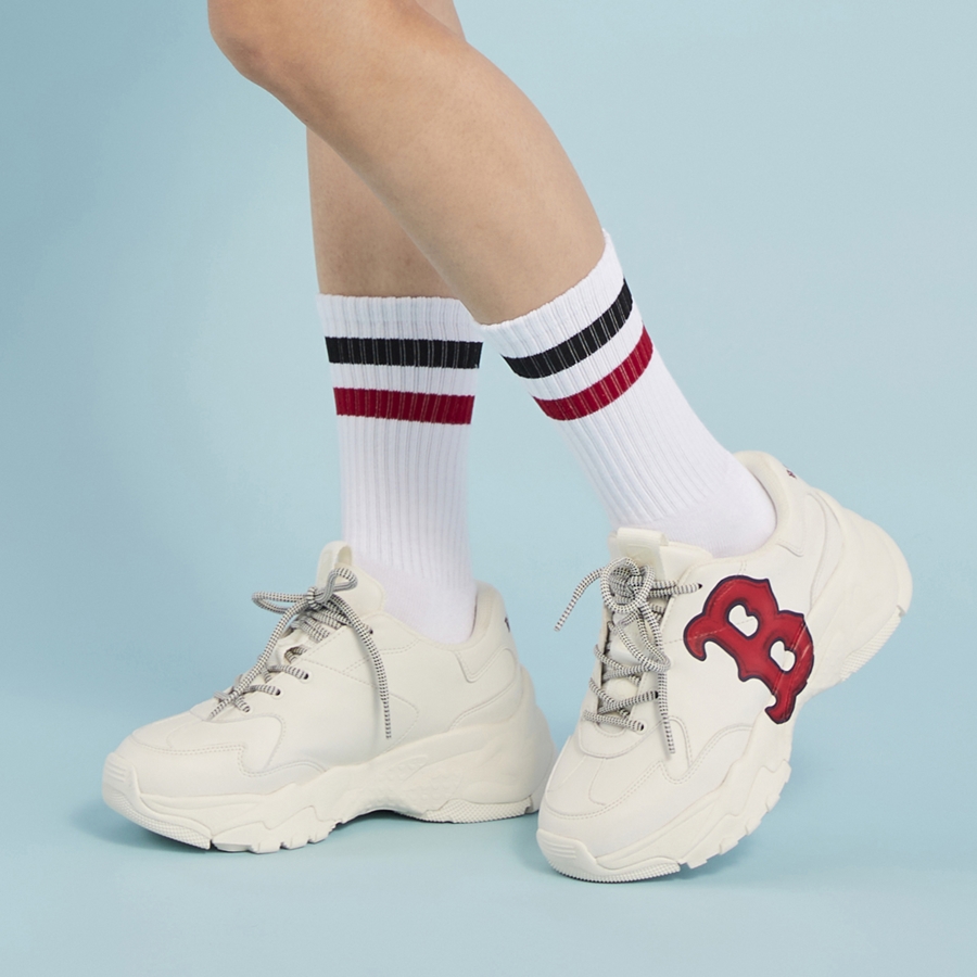 Giày MLB BigBall Chunky A Classic 3D Logo Boston 3ASHCS12N-43RDS