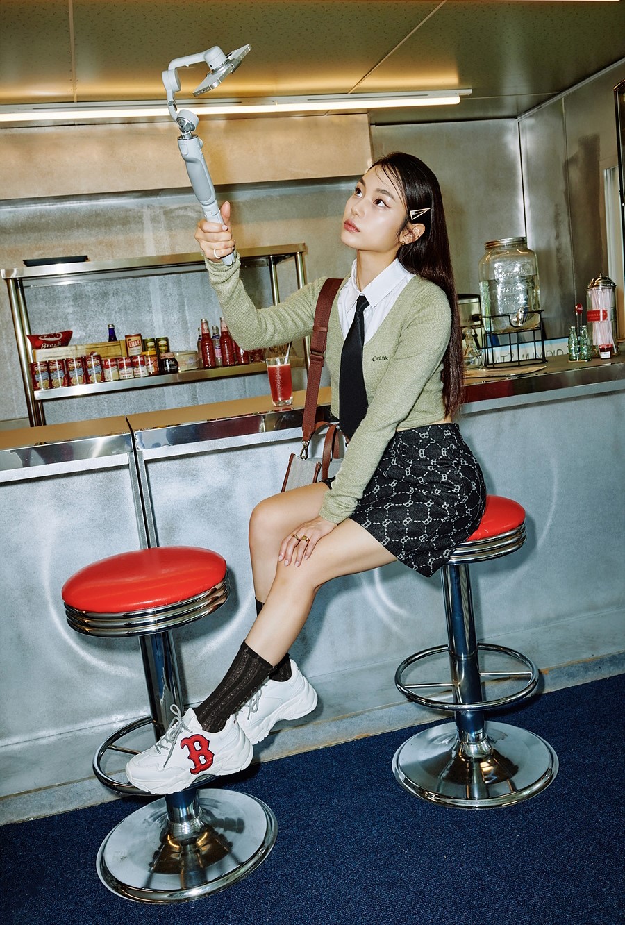 Giày MLB BigBall Chunky A Classic 3D Logo Boston 3ASHCS12N-43RDS