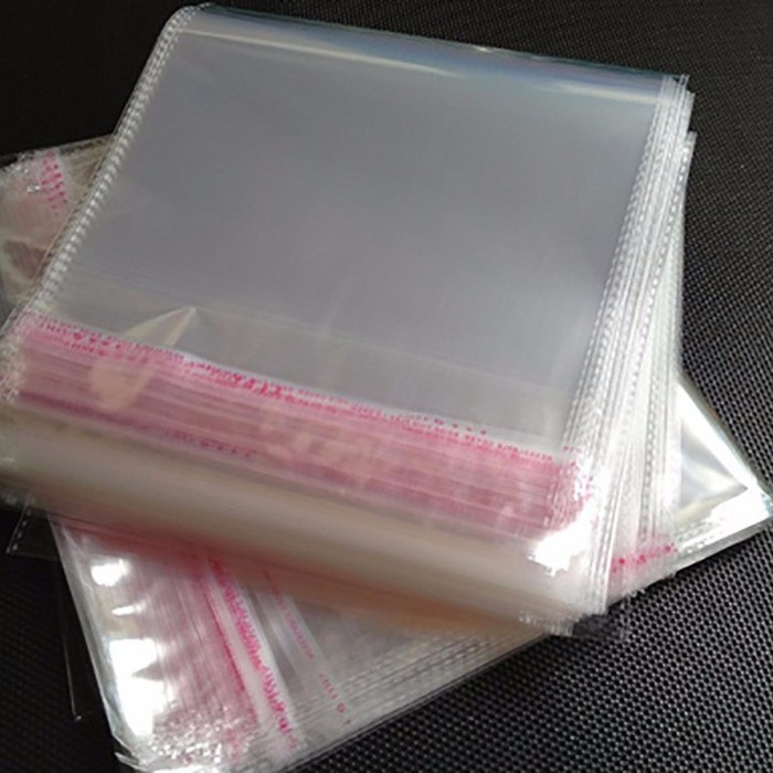 1 Kg Túi Nilon Keo Dán Miệng Opp Trong Suốt Bọc Kiếng Đóng Gói Đựng Phụ Kiện Quần Áo