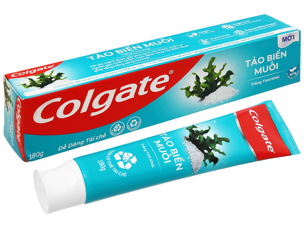 Colgate ToothPaste Natural Seaweed Salt Pure White 180g | BLUETHUNDER ...