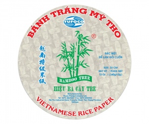 Bamboo Tree Rice Paper Round 340g - 22cm (Bánh Tráng Hiệu Ba Cây Tre ...