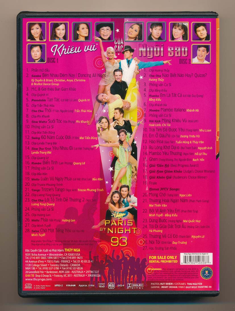 DVD PBN 93 - Celebrity Dancing - Khiêu vũ của các ngôi sao (USED)