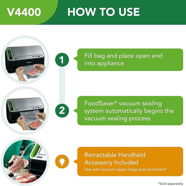 Máy Hút Chân Không FoodSaver V4400 - Chính hãng