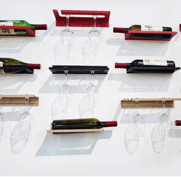 TD129- Giá treo ly cao cấp băng nhôm