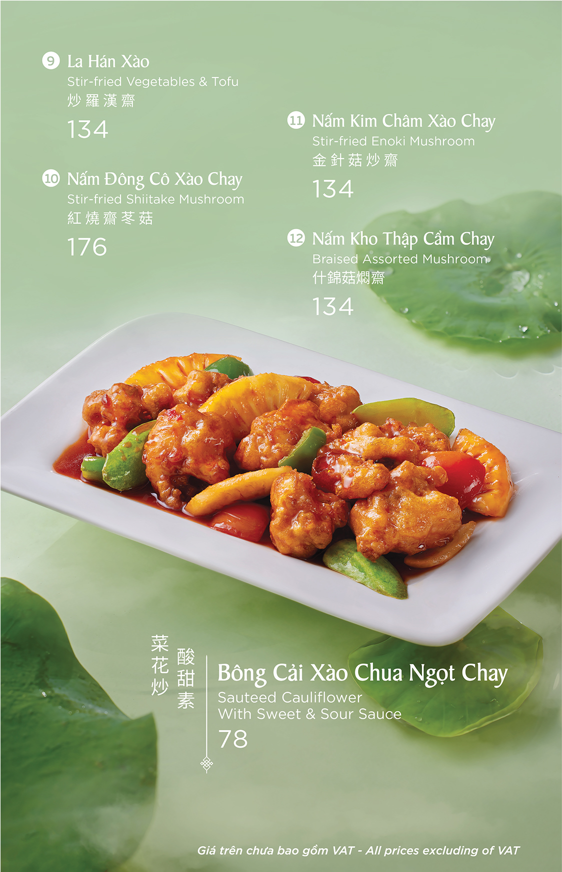 Menu Chay | tanhaivan.com