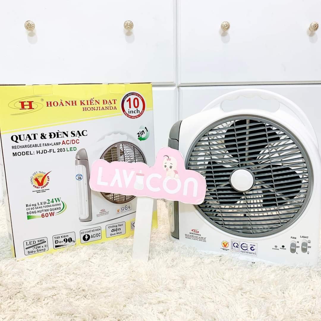 Quạt tích điện Honjianda HJD-FL 203 LED Đồ Sơ Sinh Cao Cấp | Thế giới ...