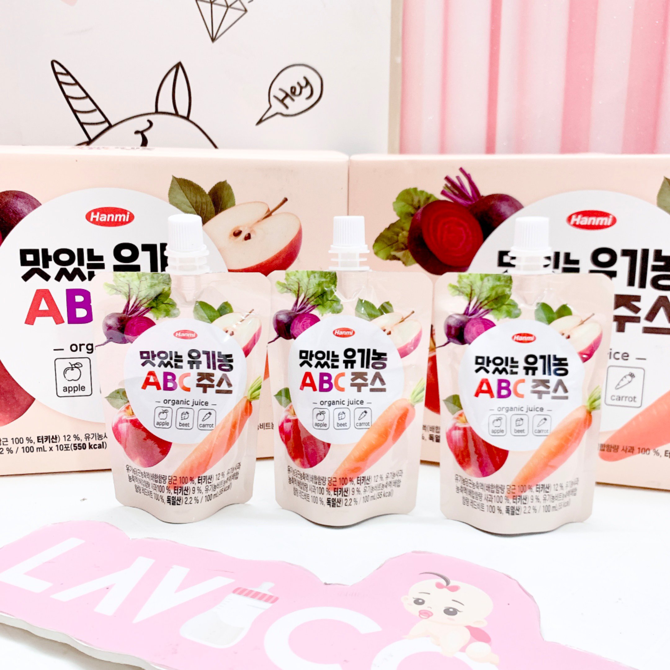 Nước ép trái cây hữu cơ Hanmi Organic ABC 100ml Đồ Sơ Sinh Cao Cấp | Thế giới cho mẹ và bé tại ...