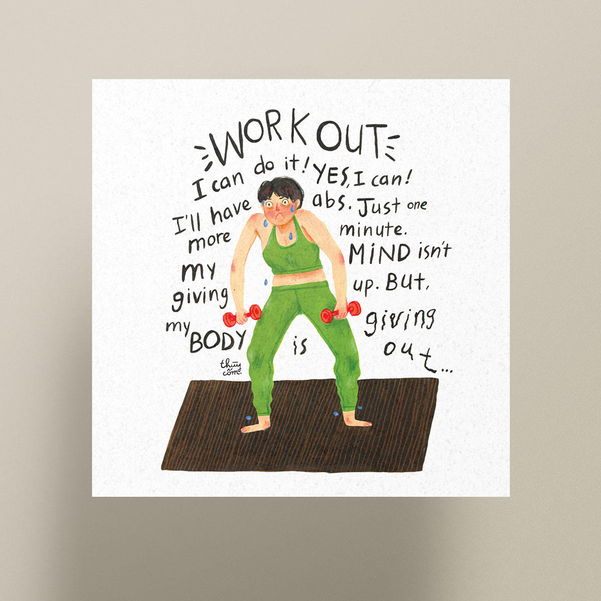 Postcard - Workout - | Du Bút