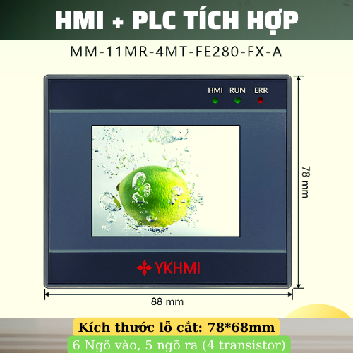 HMI tích hợp PLC YKHMI - VINADENKI