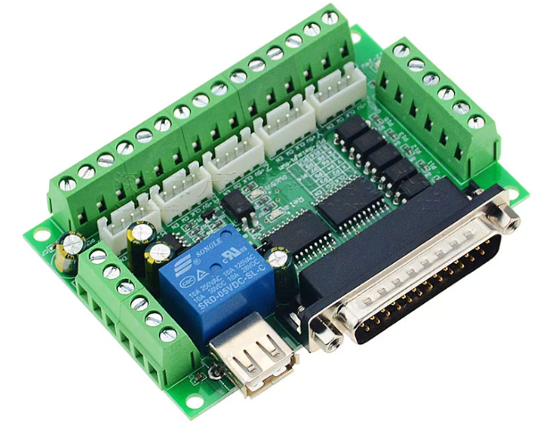 Mạch Điều Khiển CNC BOB MACH3 LPT 5 Trục - VINADENKI