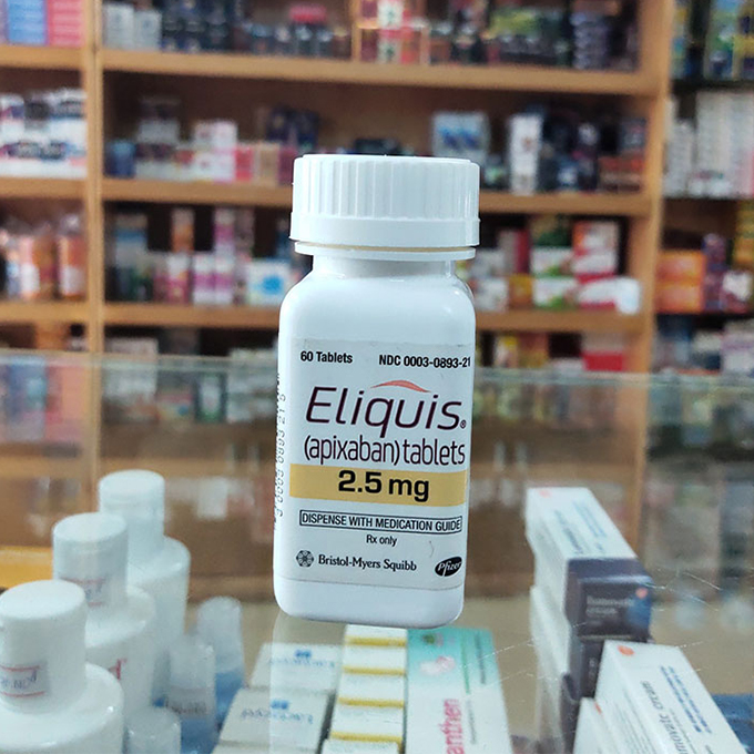 Thuốc Eliquis (apixaban) Tablets 2.5mg, Chai 60 viên | Nhà Thuốc An Bình