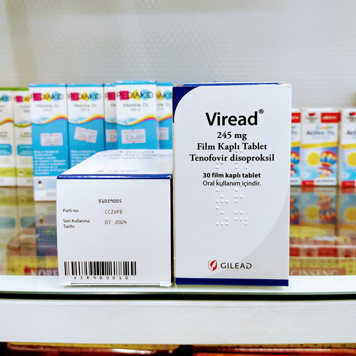 Thuốc điều trị viêm gan B Gilead Viread 245mg Hộp 30 viên | Nhà Thuốc ...