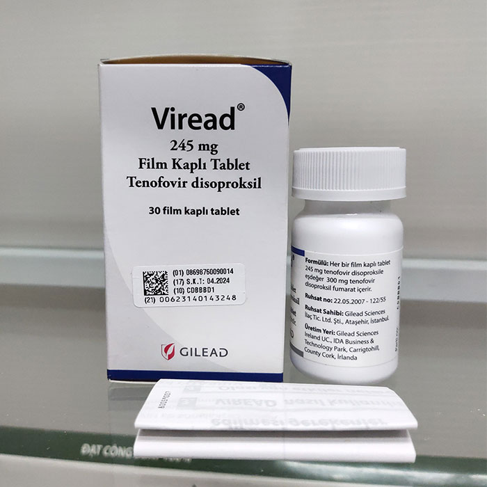 Thuốc điều trị viêm gan B Gilead Viread 245mg Hộp 30 viên | Nhà Thuốc ...