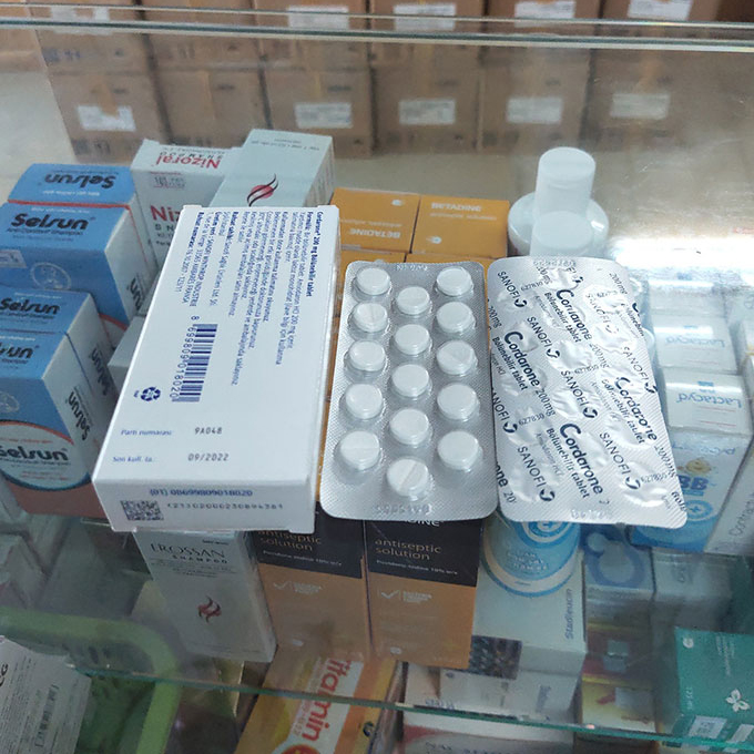 Thuốc tim mạch Sanofi Cordarone 200mg, Hộp 30 Viên | Nhà Thuốc An Bình