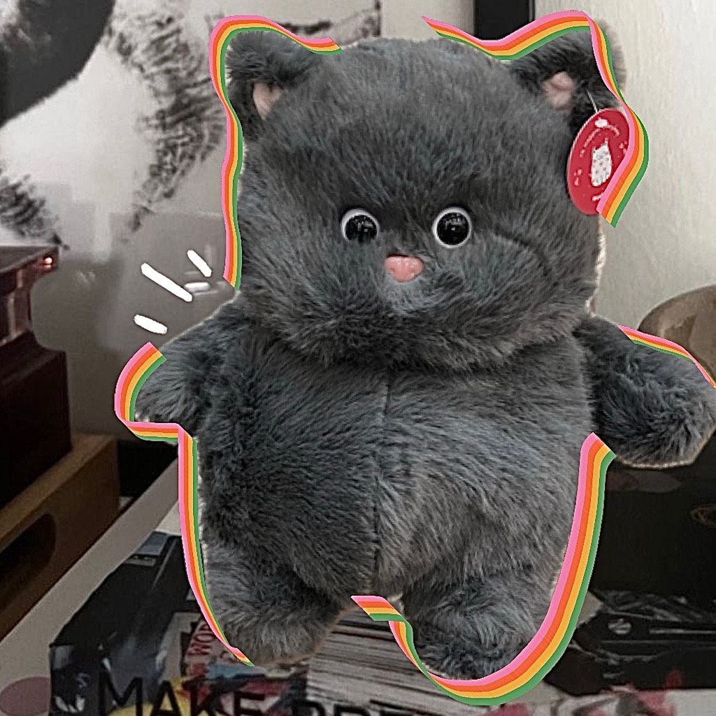 Gấu bông mèo tròn vo Bony Cat 35cm | Meeko