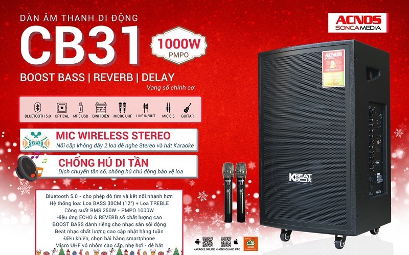 Loa Acnos CB31 chính hãng cam kết giá rẻ nhất thị trường | Điện tử Linh Anh