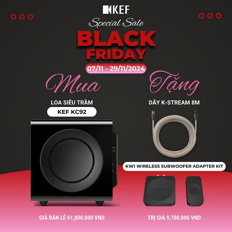 Khuyến mãi loa KEF giảm giá cực sốc - quà tặng lên tới 36 triệu
