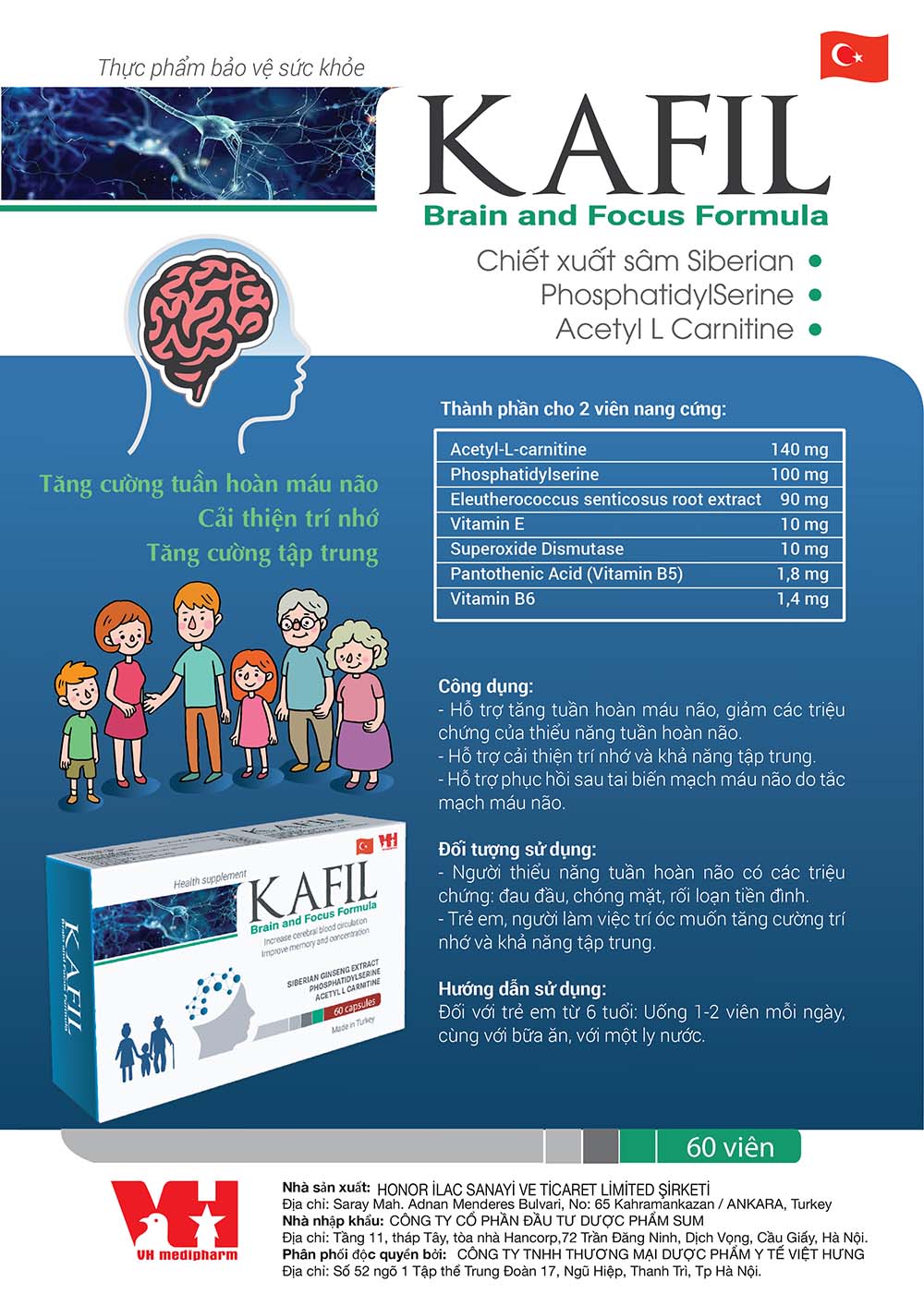 KAFIL – Tăng cường sự tập trung, chú ý ở trẻ em – Hộp 60 viên - VIET ...