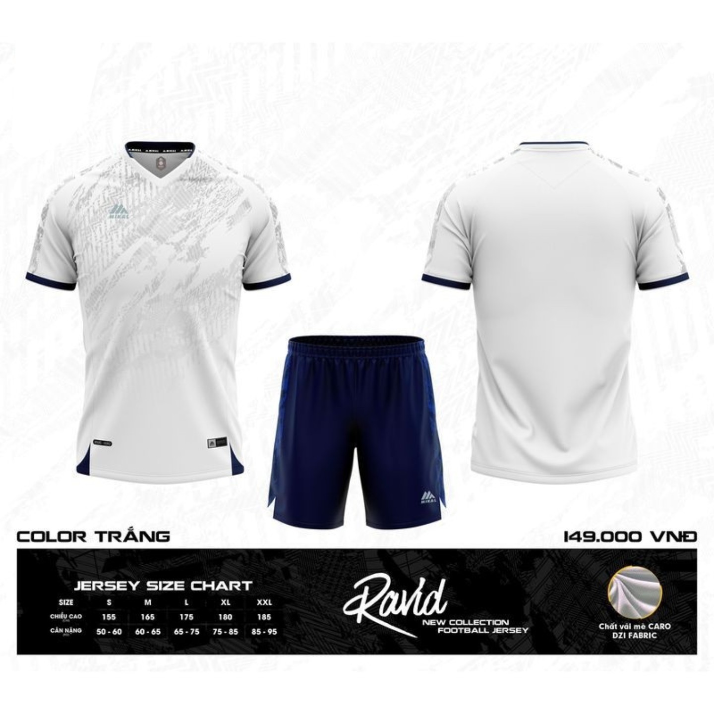Quần áo đá bóng Ravid | Dụng cụ thể thao Tuấn Vũ