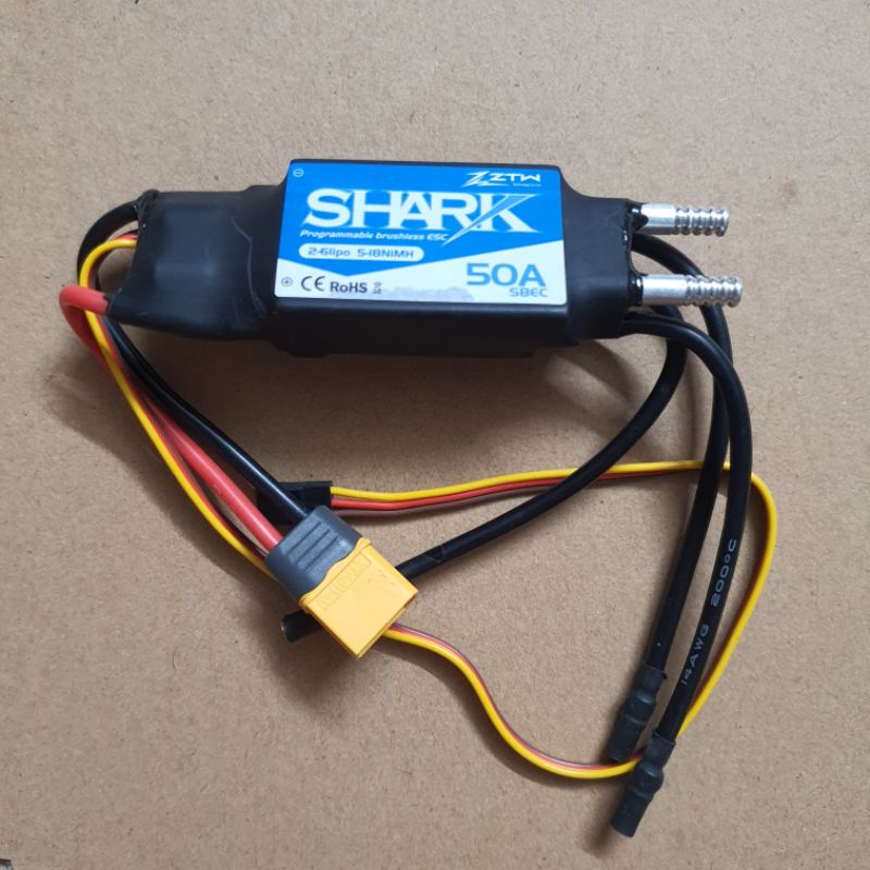 ESC ZTW Shark 30A/40A/50A/60A/70A/80A tản nhiệt nước để chế tàu/cano ...