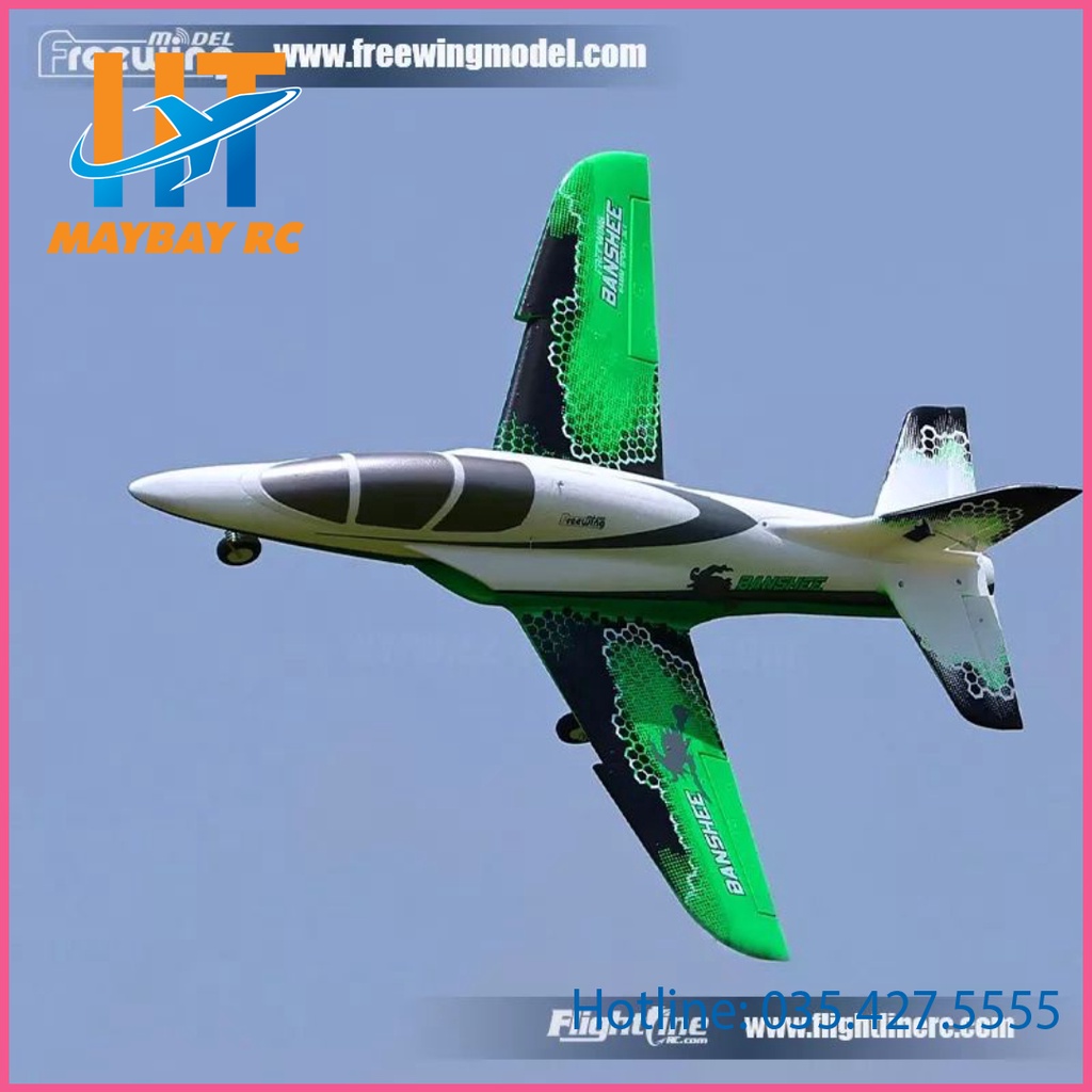 Máy bay điều khiển phản lực Banshee Freewing EDF64mm 4s