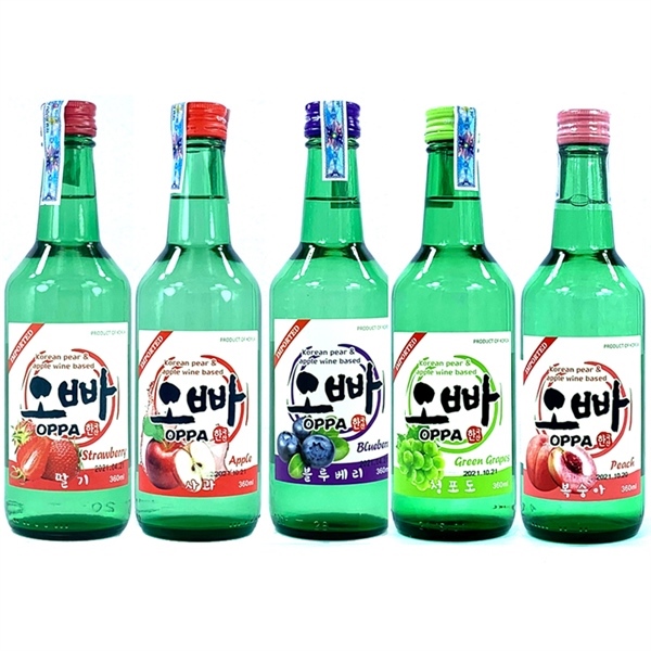 RƯỢU SOJU OPPA KOREAN VỊ DÂU 360ML 12%VOL