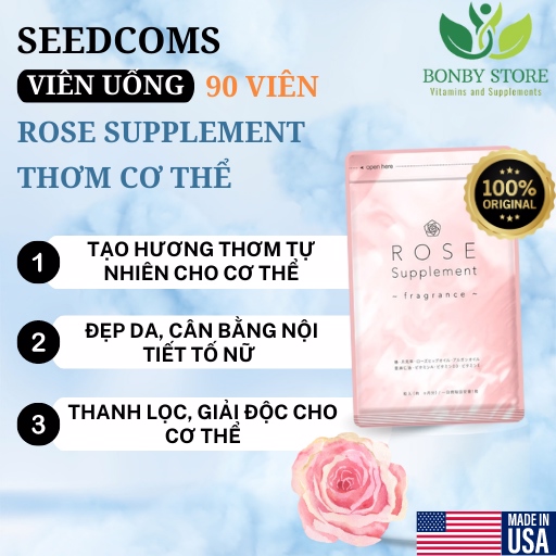 Viên Uống Thơm Cơ Thể Rose Supplement
