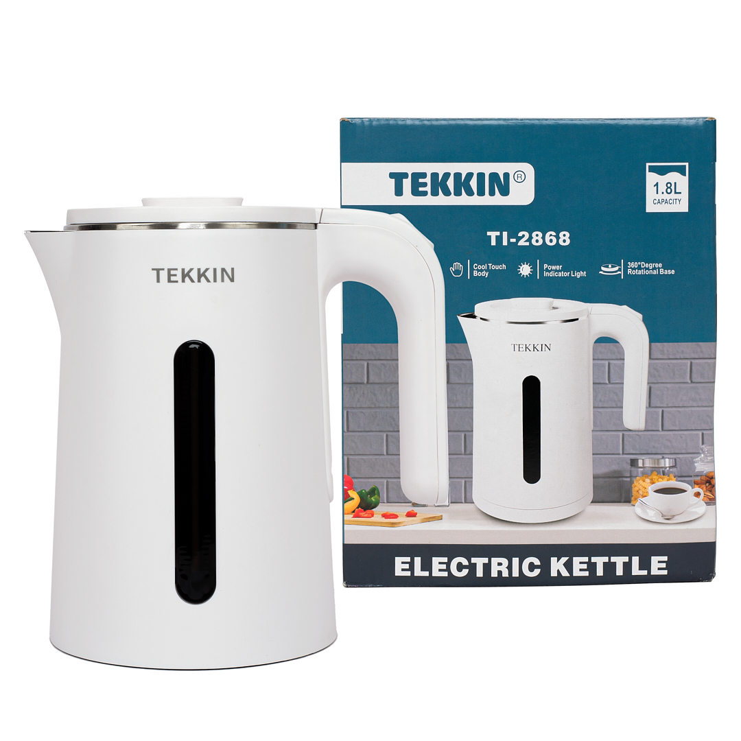 Ấm Siêu Tốc Tự Ngắt INOX 304 Cao Cấp TEKKIN TI-2868 2 Lớp Cách Nhiệt Dung Tích Lớn 2.3L (dung ...