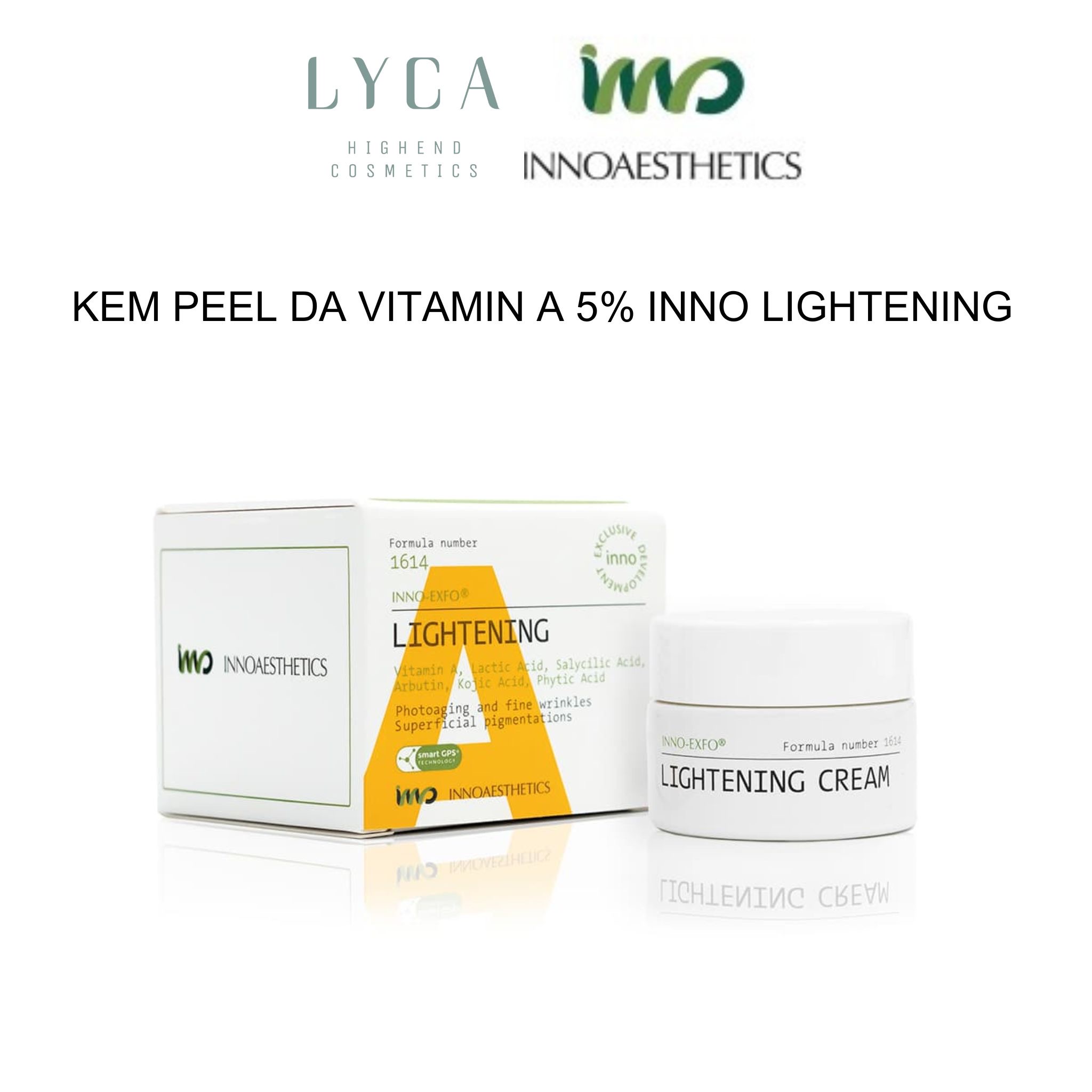 [INNOAESTHETICS] Kem Peel Tái Tạo Đều Màu Da, Giảm Mụn VITAMIN A 5% ...
