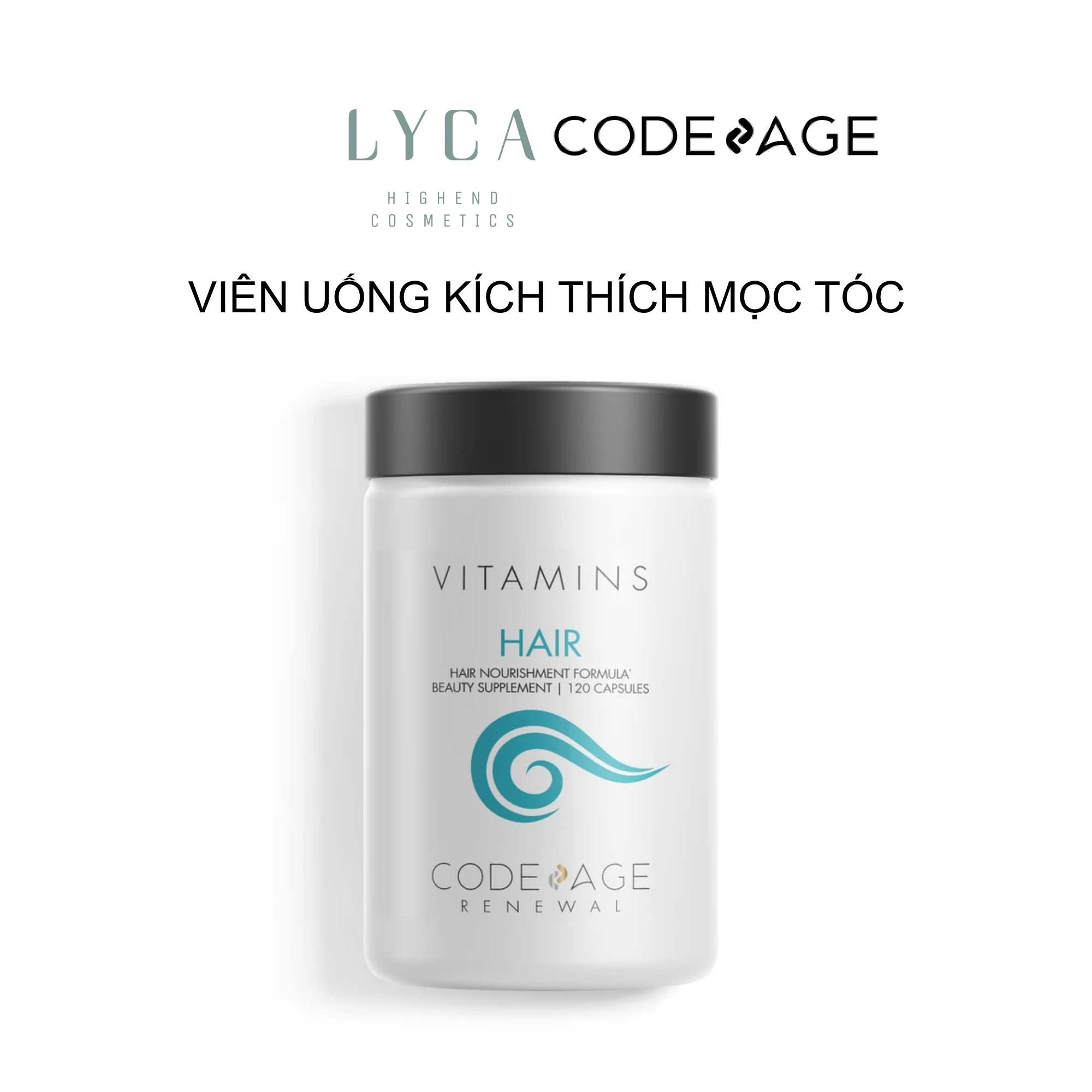 [CODE AGE] VIÊN UỐNG MỌC TÓC CODEAGE HAIR VITAMINS HỘP 120 VIÊN