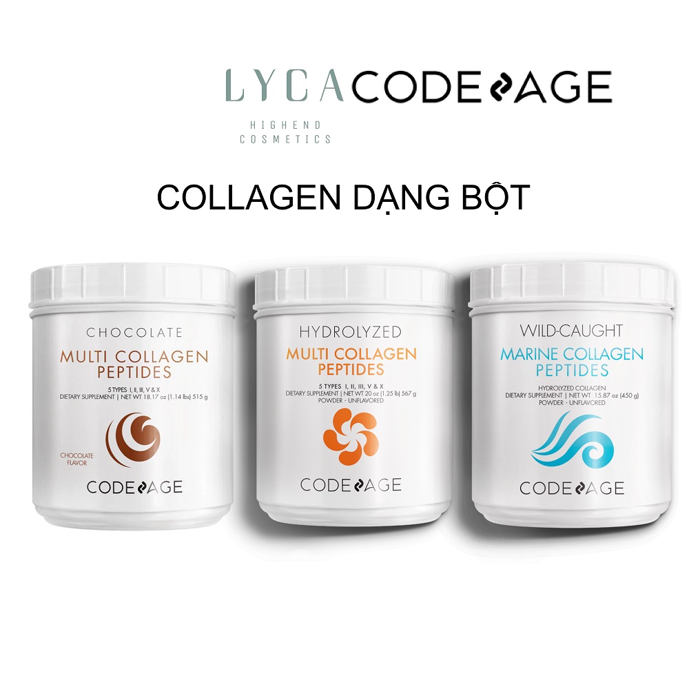 [CODE AGE] Bột uống Multi Collagen Peptides chocolate, hydrolyzed, wild ...