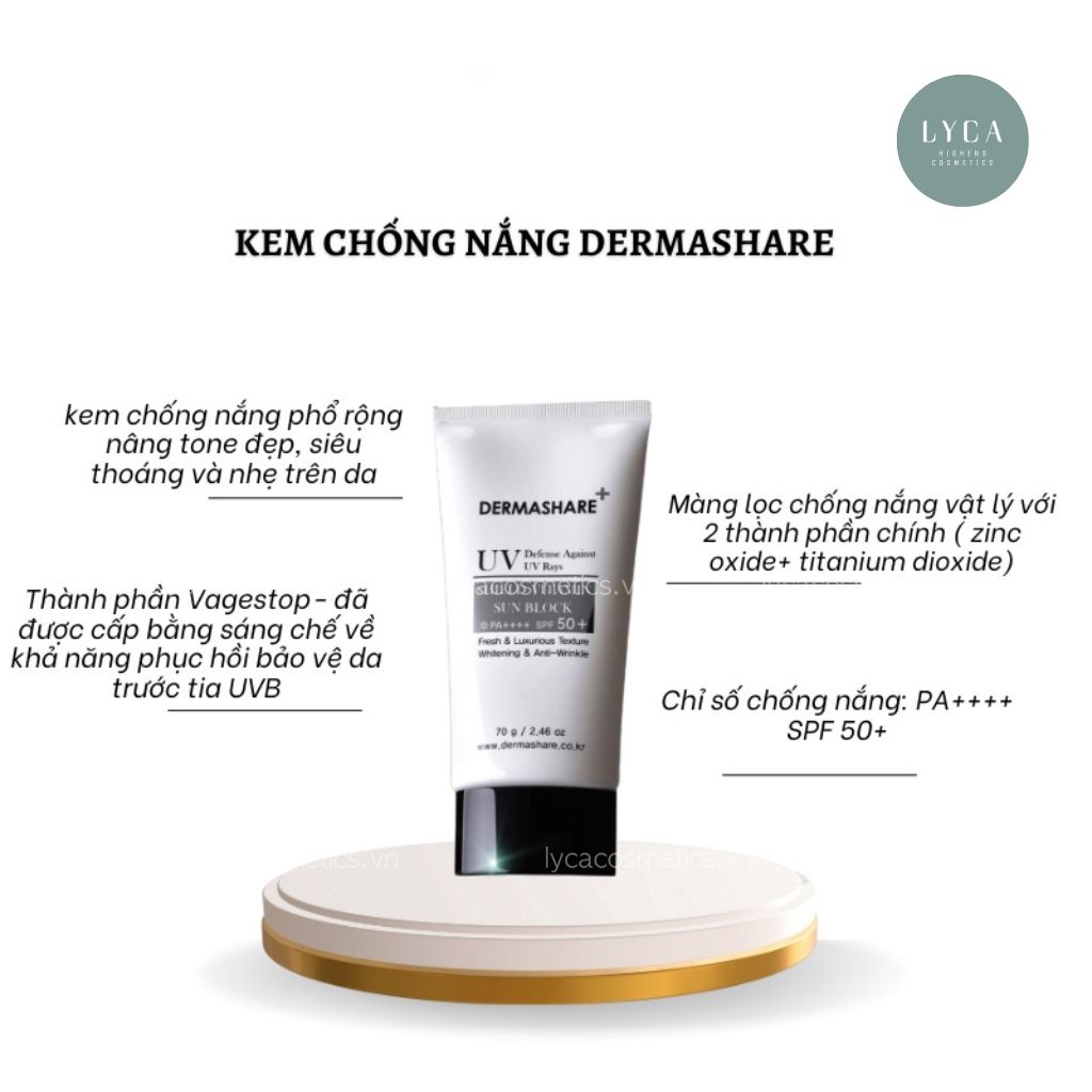 [DERMASHARE] Kem Chống Nắng Dermashare UV Shield Vitamin Sun Block ...