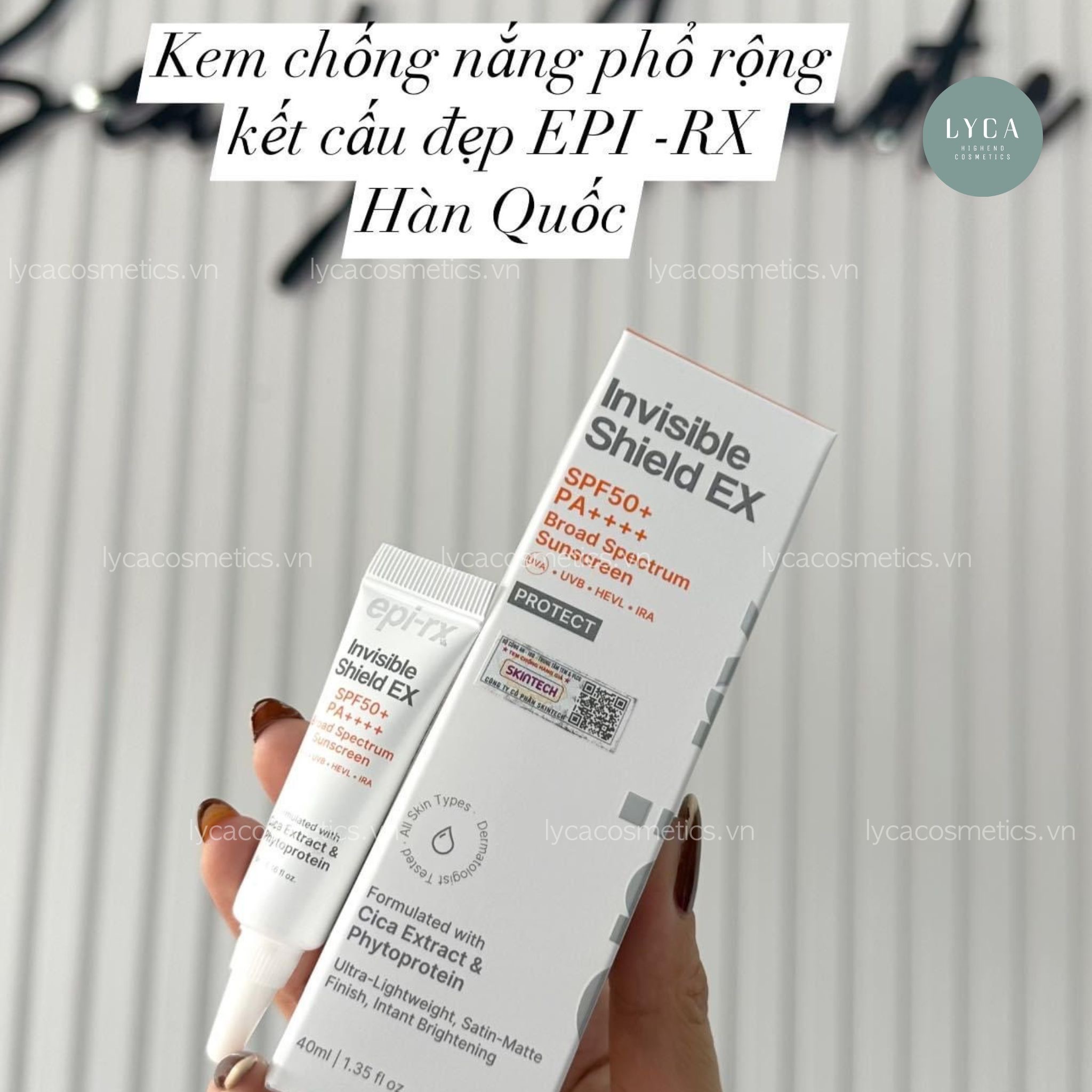 [EPI-RX] Kem Chống Nắng EPI-RX Invisible Shield Ex SPF50+