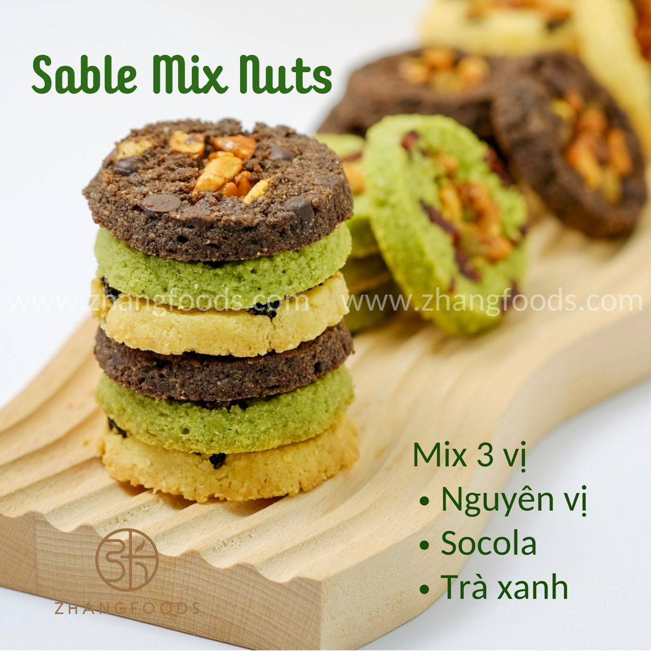 Bánh Sable Mix Hạt | Zhangfoods