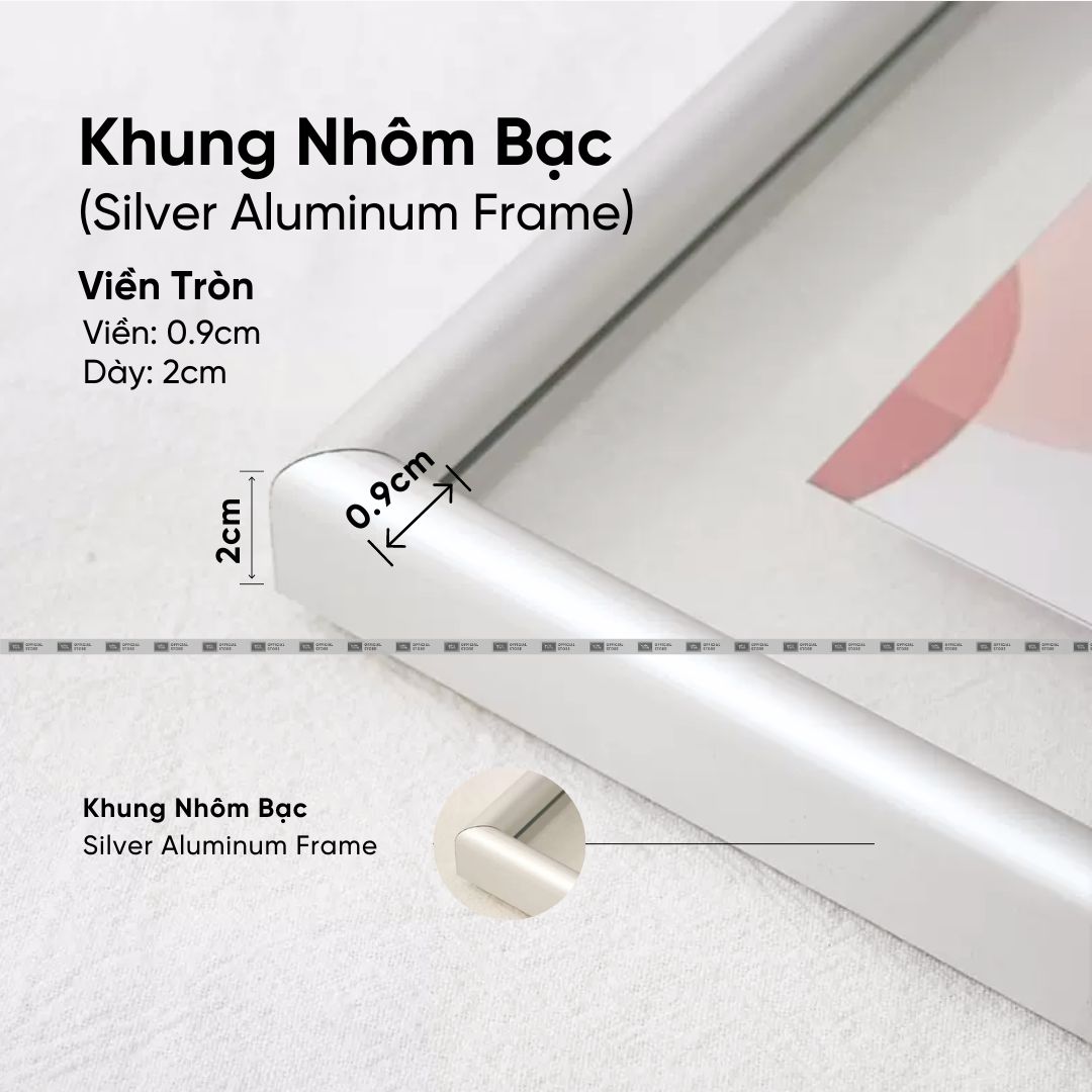 (Moebe Frame)Khung Tranh Hợp Kim Nhôm Trong Suốt 2 Mặt Để Bàn | Qaha ...