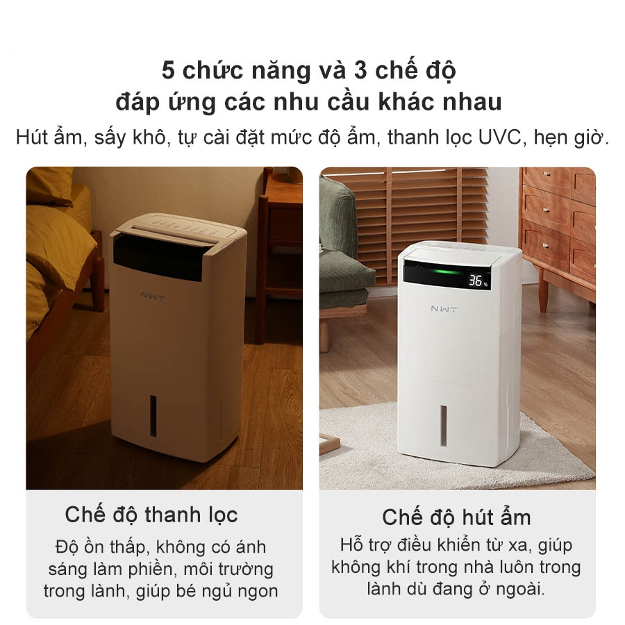 Máy hút ẩm XIAOMI NEW WIDETECH 24L