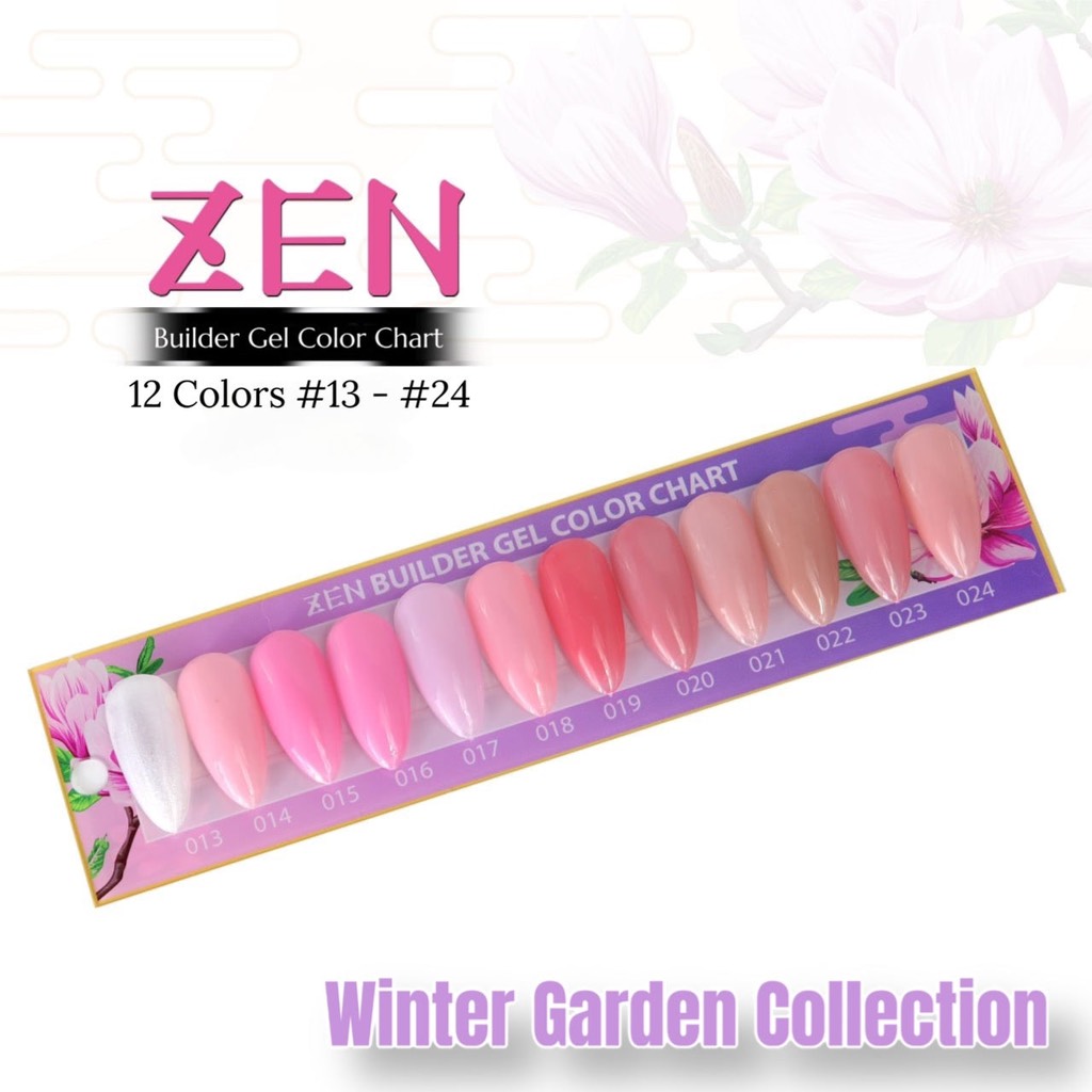 ZEN | Builder Gel Winter Garden Collection #13-#24 | Zurno Vietnam