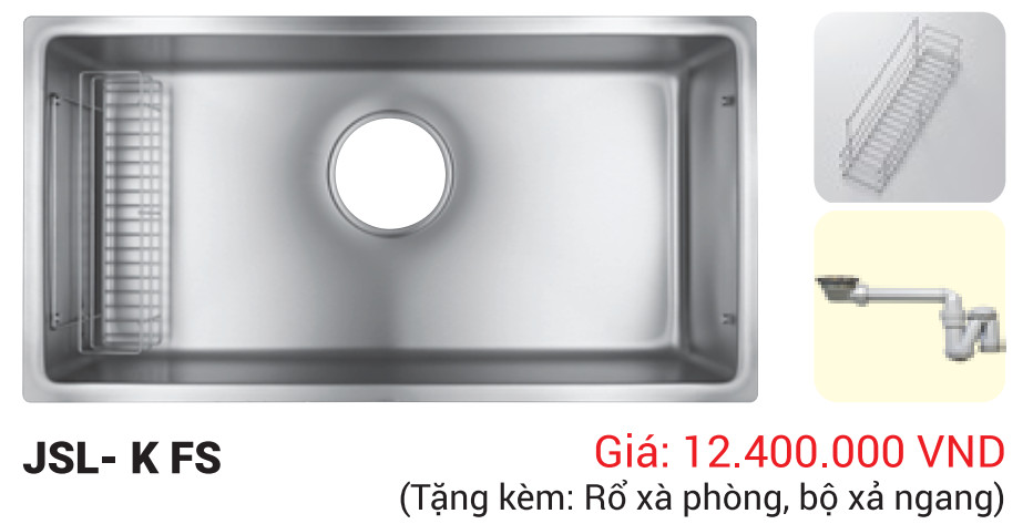 Chậu rửa chén Nhật Bản Shigeru 01 hố JSN-K FS