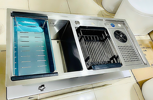 [Ảnh thật] [Chính hãng] Chậu rửa bát inox Keeper KP - 9045 Pro