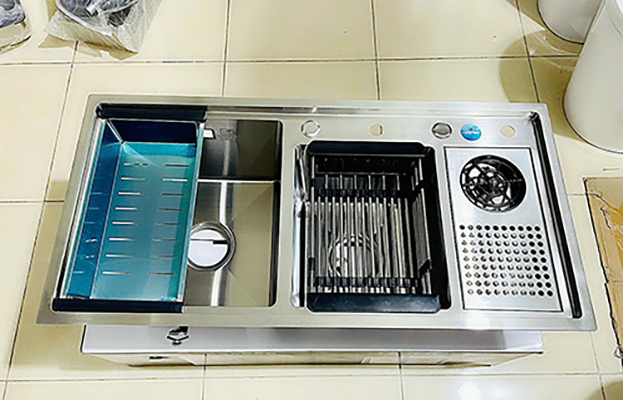 [Ảnh thật] [Chính hãng] Chậu rửa bát inox Keeper KP - 9045 Pro