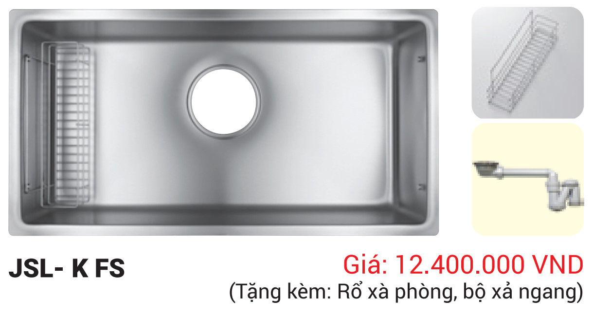 CHẬU RỬA CHÉN 01 HỐ SHIGERU NHẬT BẢN JSL-K FS