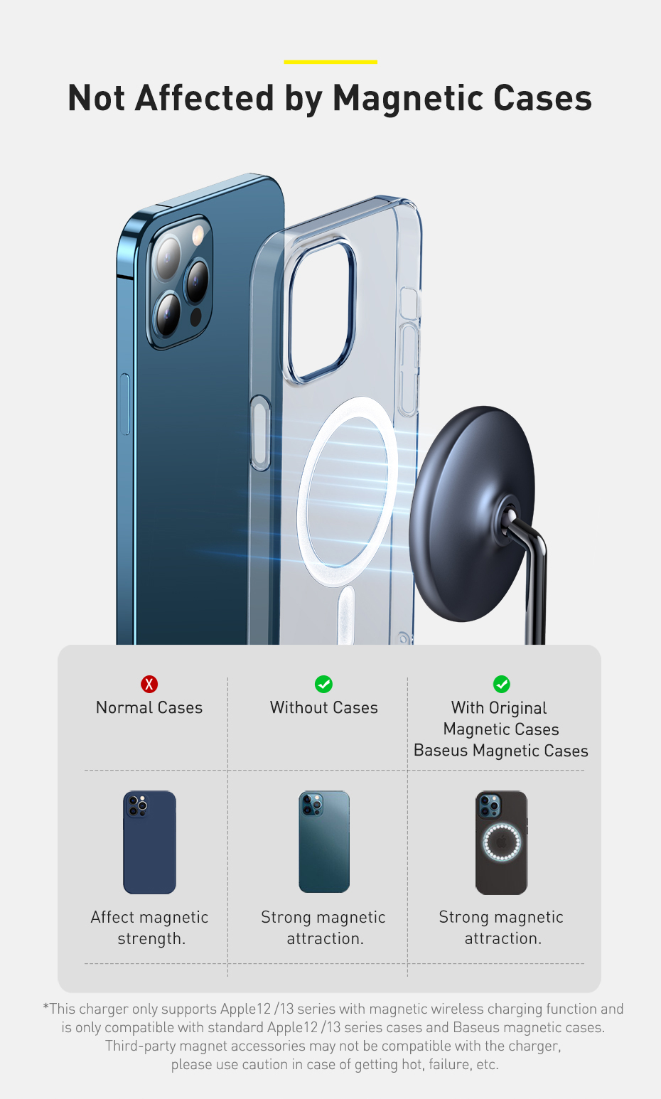 Đế giữ điện thoại magsafe Baseus Swan 2-in-1 Magnetic Baseus Official ...