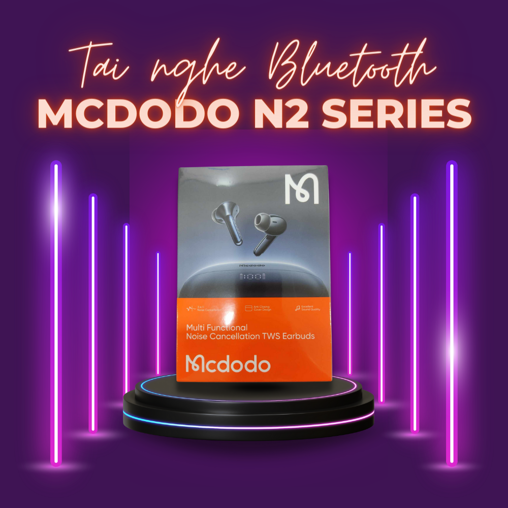 Tai Nghe bluetooth Mcdodo N2 Series ANC+ENC in-ear digital display TWS ...